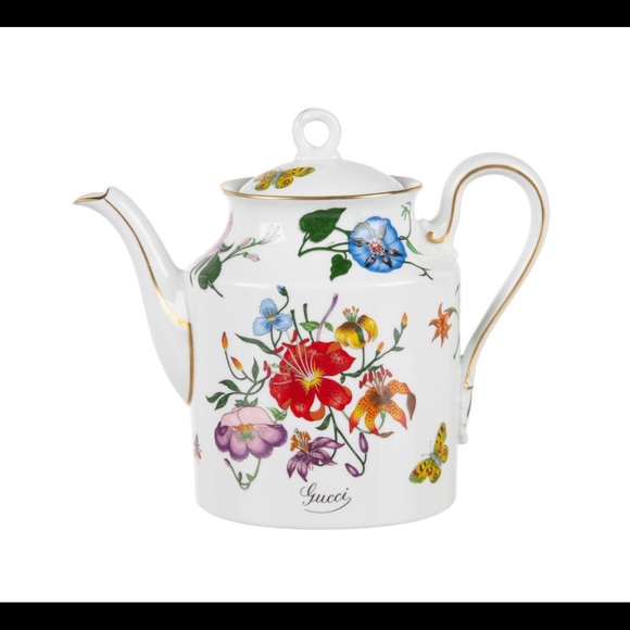 Gucci | Kitchen | Richard Ginori 22 Pcs Gucci Vintage Flora Tea Set ...
